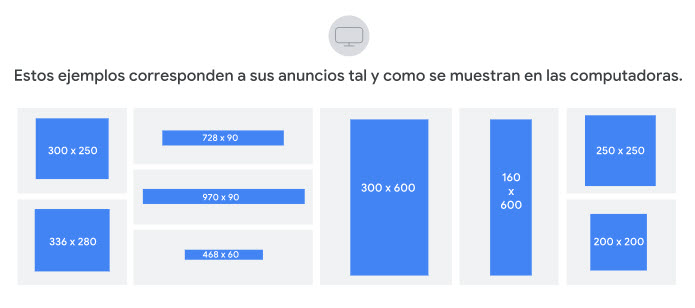 Tamaño de los Banners en Google Ads, 2 Obligatorios